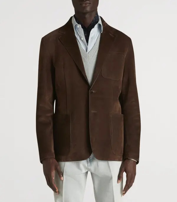 Dunhill Suede Calfskin Blazer