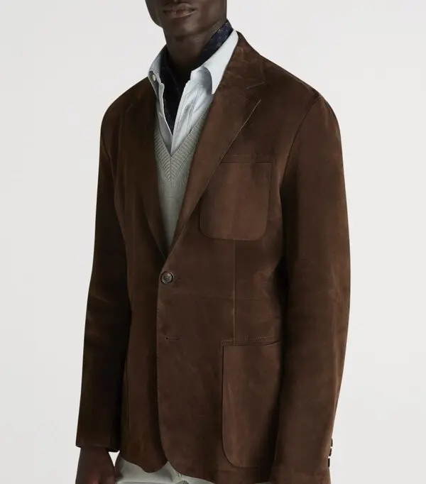 Dunhill Suede Calfskin Blazer