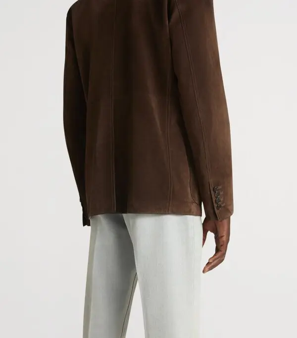 Dunhill Suede Calfskin Blazer
