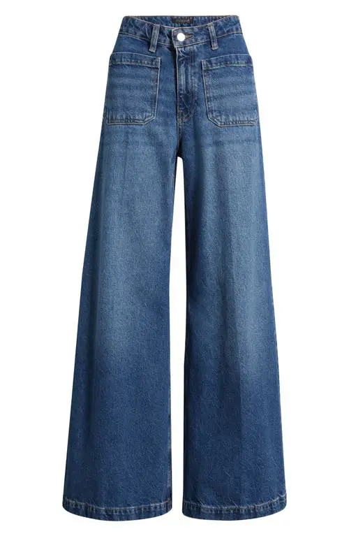 MAVI Christine Patch Pocket Wide Leg Jeans