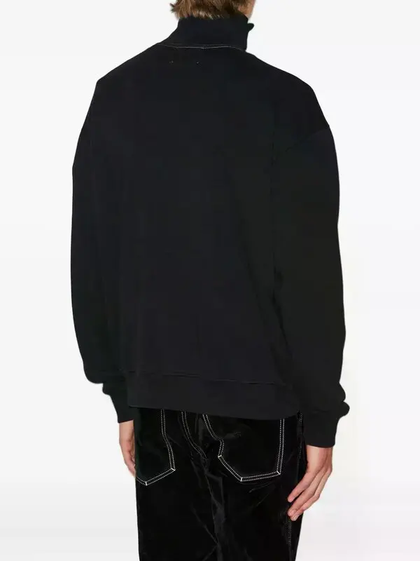 MARANT Marcos High-neck Buttoned Sweatshirt