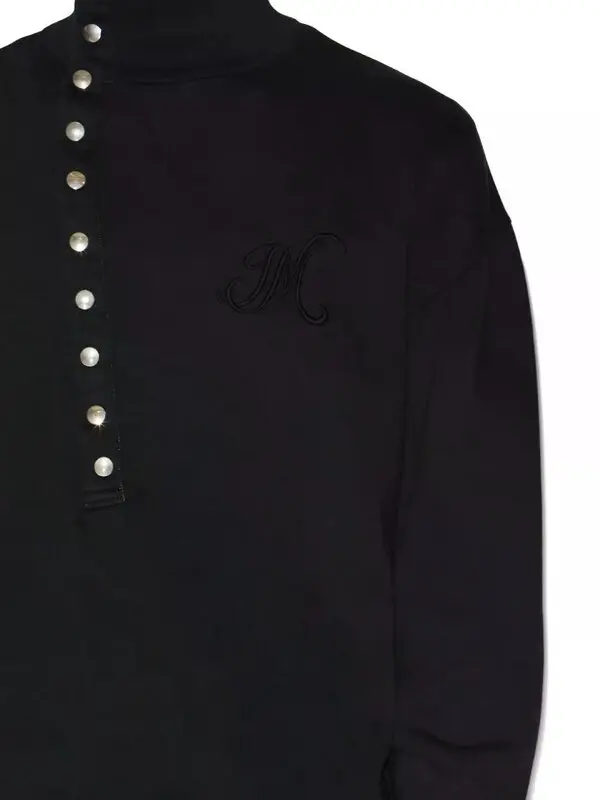 MARANT Marcos High-neck Buttoned Sweatshirt