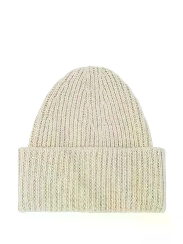 Eric Bompard Ribbed Cashmere Hat - Neutrals