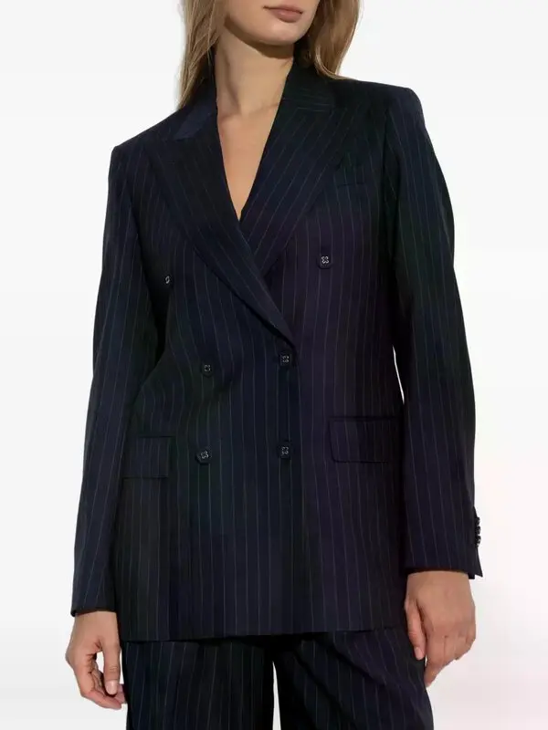 Officine Générale Pinstripe Double-breasted Jacket