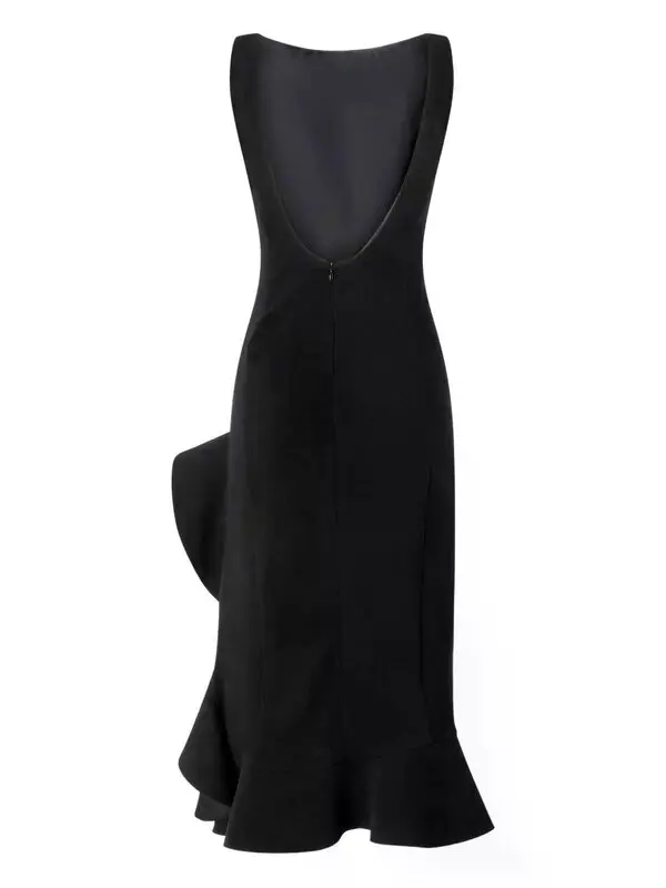 Pinko Off-Shoulder Midi Dress - Black - 60% Off | Editorialist