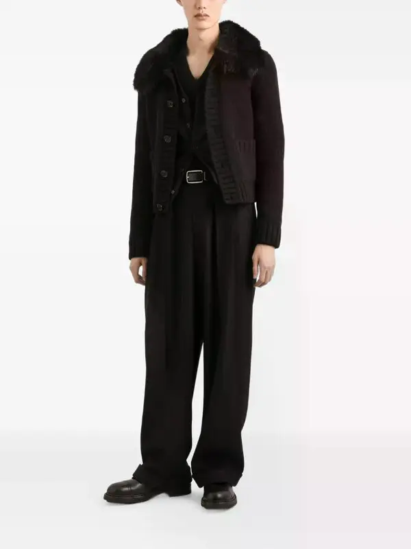 Dolce & Gabbana Cuffed Wool Trousers