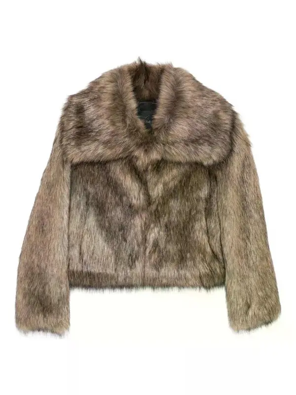 THELAURENT Faux-fur Wide-collar Jacket
