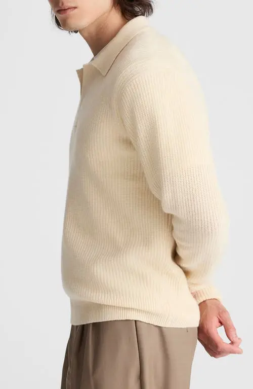 Madewell Johnny Collar Heritage Merino Wool Sweater