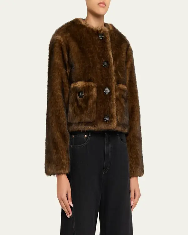 Marc Jacobs Teddy Cropped Jacket