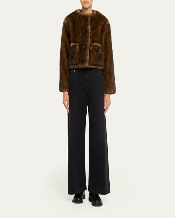 Marc Jacobs Teddy Cropped Jacket