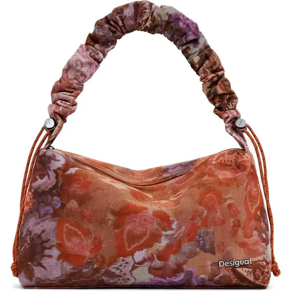 Desigual Convertible Corduroy Shoulder Bag