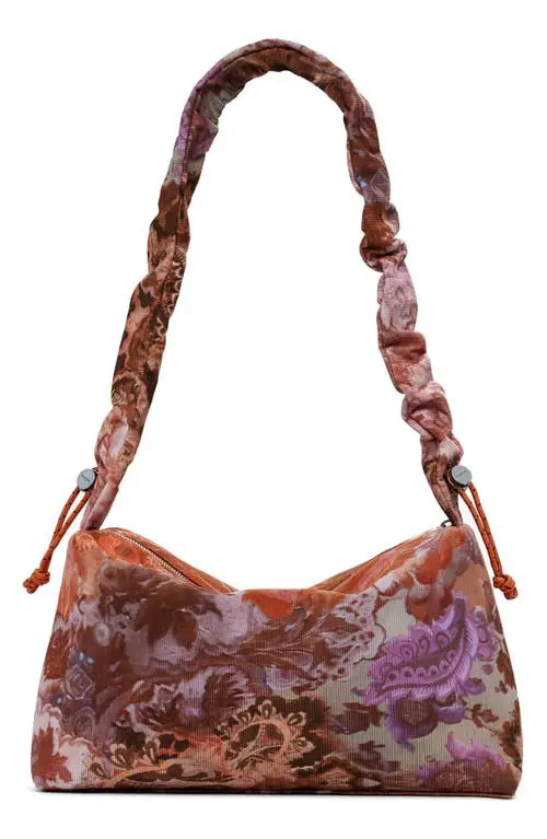 Desigual Convertible Corduroy Shoulder Bag
