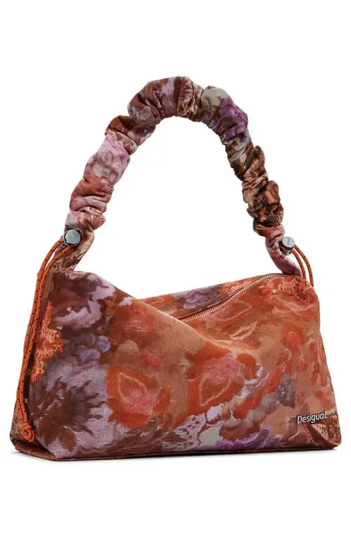 Desigual Convertible Corduroy Shoulder Bag