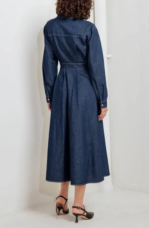 FREEMARKET Long Sleeve Midi Dress