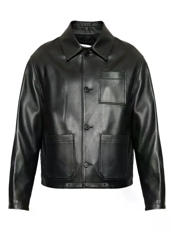 Loewe Button-fastening Leather Jacket