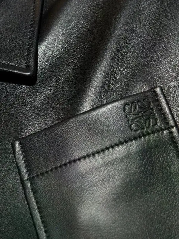 Loewe Button-fastening Leather Jacket