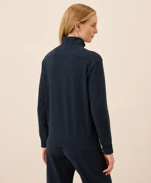 PACT Cloudknit Half Zip - Midnight Blue