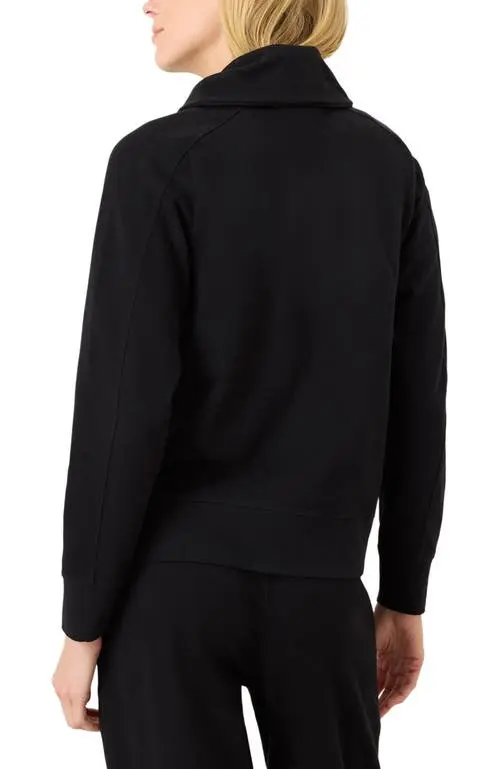 PACT Organic Cotton Cloudknit Zip Jacket - Black