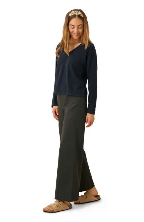 PACT Organic Cotton Stretch Twill Wide Leg Pant - Oak