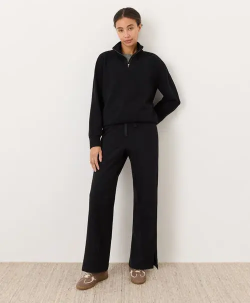 PACT Cloudknit Wide Leg Pants - Black