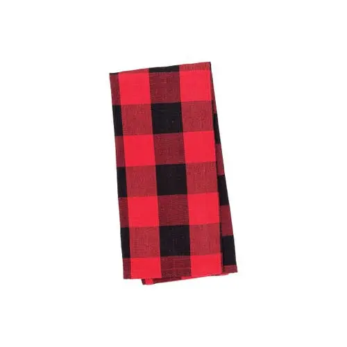 C&F HOME Franklin Plaid Cotton Kitchen Towel - Red