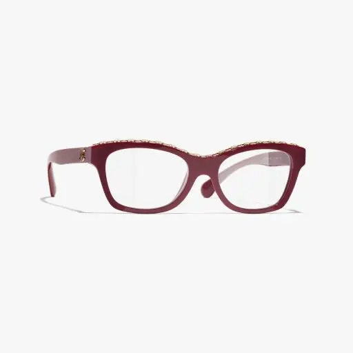 Chanel Butterfly Eyeglasses - Browny Red