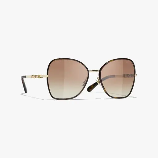 Chanel Butterfly Sunglasses - Gold