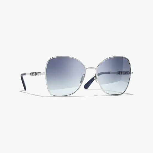 Chanel Butterfly Sunglasses - Silver