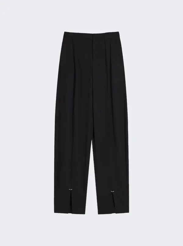 MUGLER Pleated Split Hem Trousers