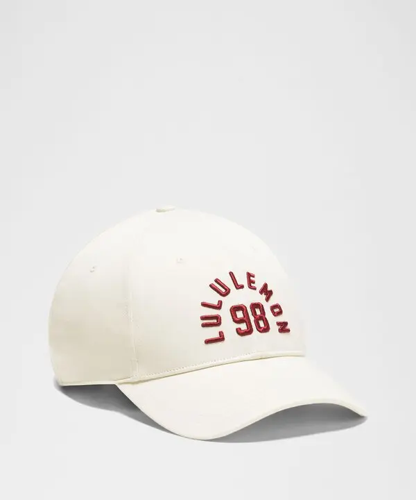 Lululemon Structured Ball Cap - Light Ivory/oxblood