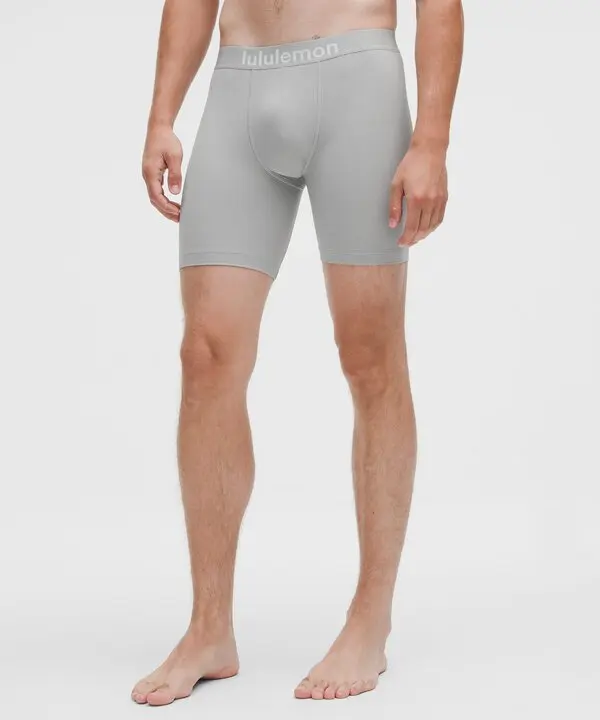 Lululemon Soft Stretch Active Boxer Brief 7 - Silver Drop