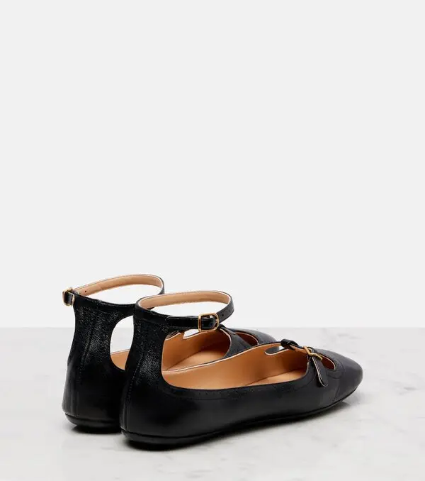 Chloé Leonore Leather Ballet Flats