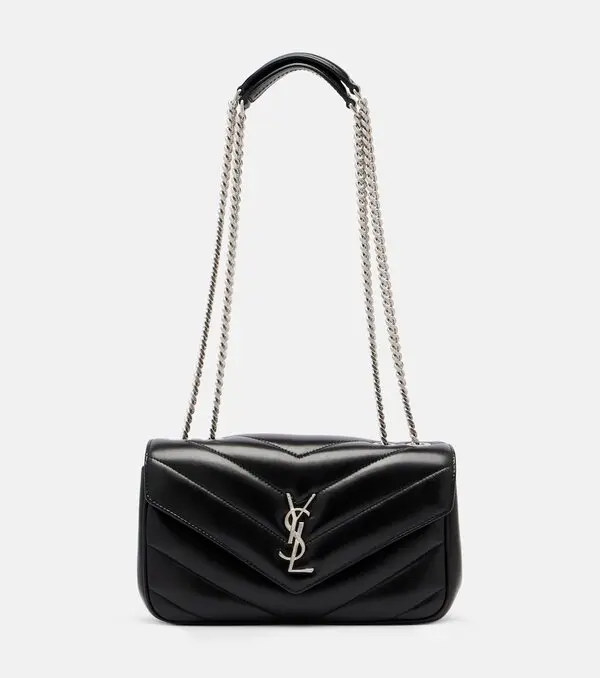 Saint Laurent Loulou Small Leather Shoulder Bag - Black
