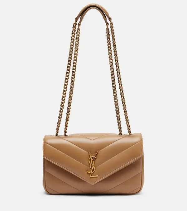 Saint Laurent Loulou Small Leather Shoulder Bag - Brown