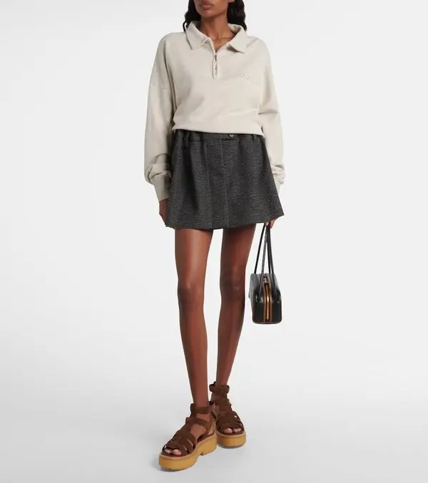 Prada Suede Platform Fisherman Sandals