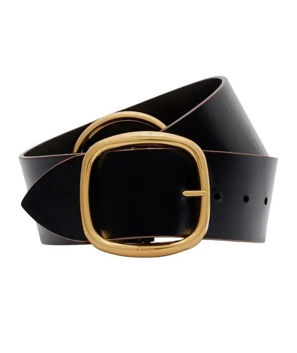 Chloé Anita Leather Belt - Black