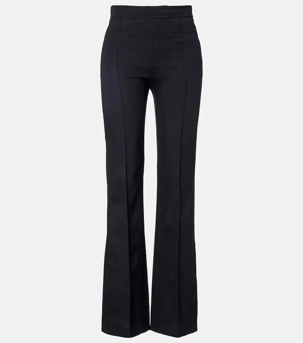 Chloé Virgin Wool Gabardine Flared Trousers