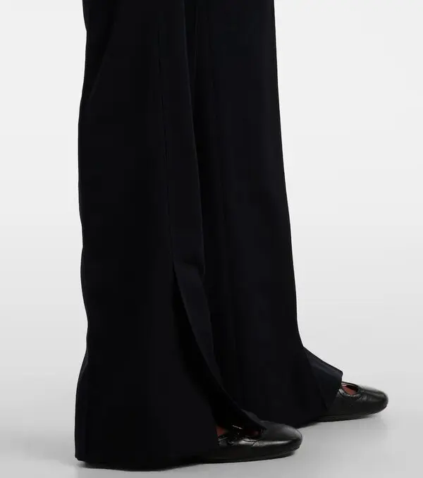 Chloé Virgin Wool Gabardine Flared Trousers