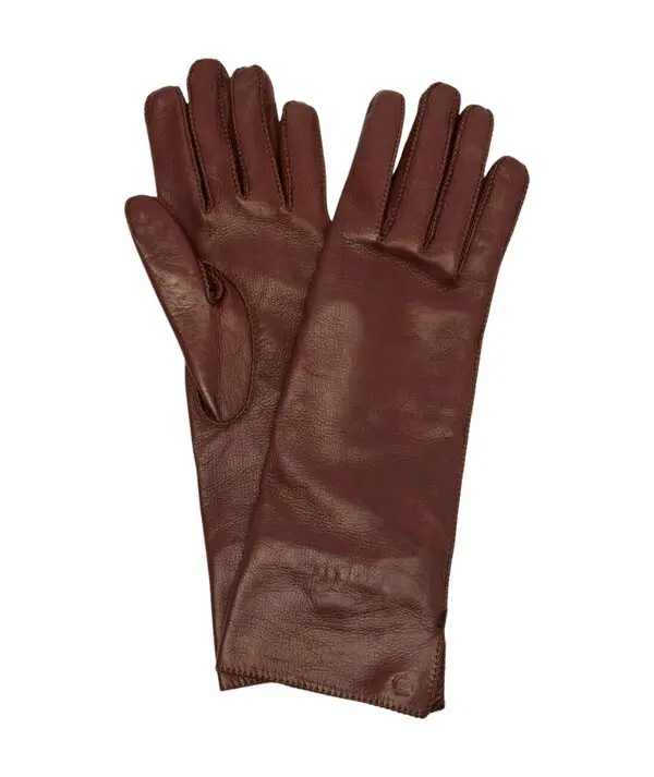 Loro Piana Leather Gloves - Brown