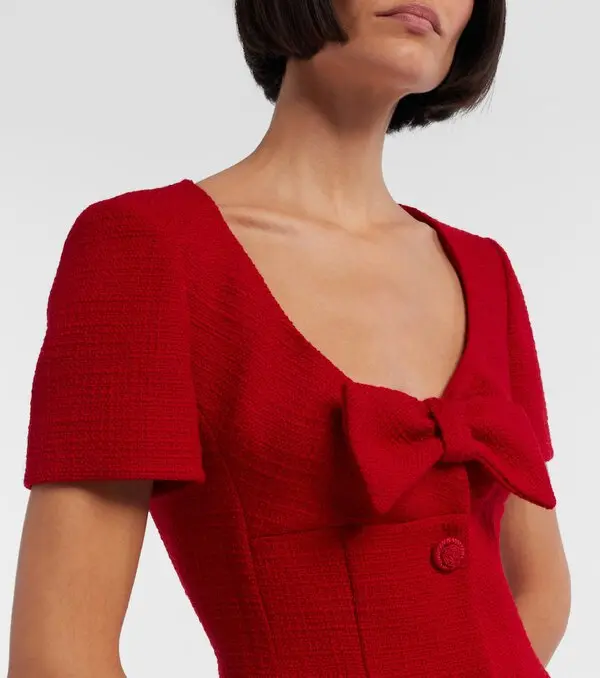 Valentino Garavani Wool-blend Tweed Minidress