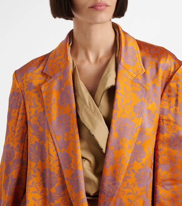 Dries Van Noten Floral Jacquard Blazer