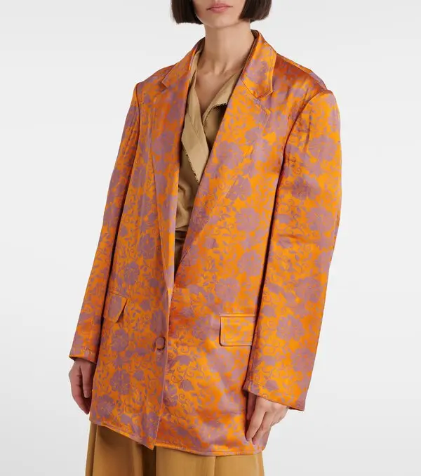 Dries Van Noten Floral Jacquard Blazer