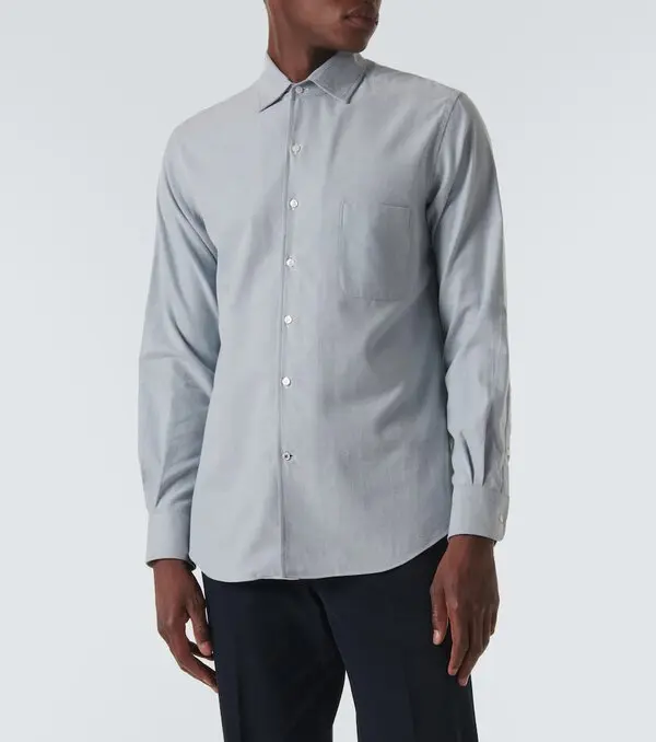 Loro Piana André Cotton Shirt - Blue