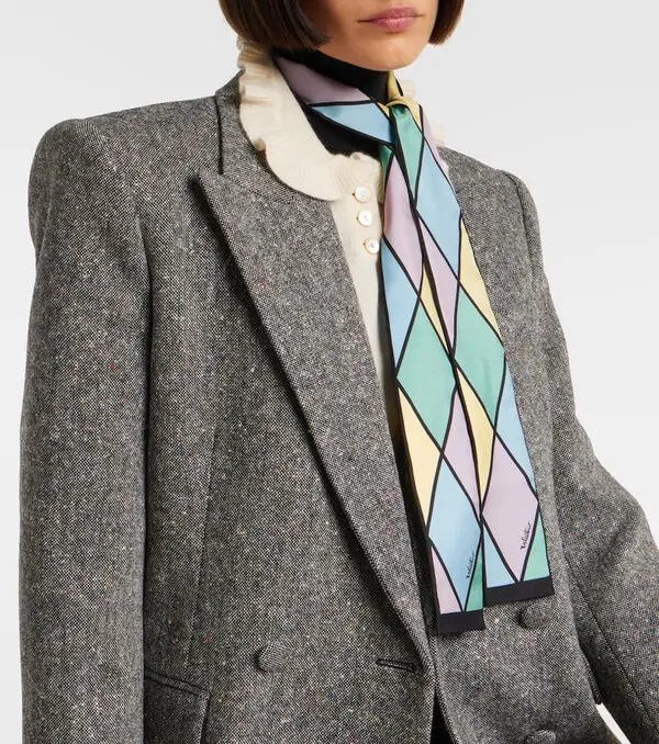 Valentino Garavani Rhombelle Printed Silk Scarf