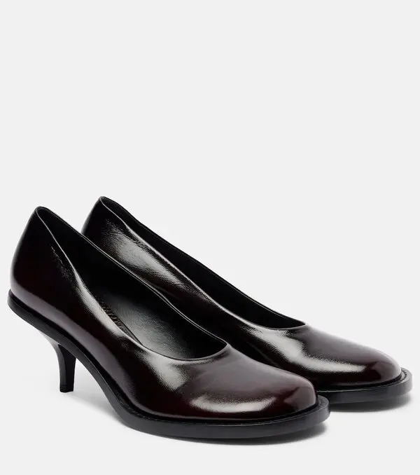Dries Van Noten Leather Pumps - Red