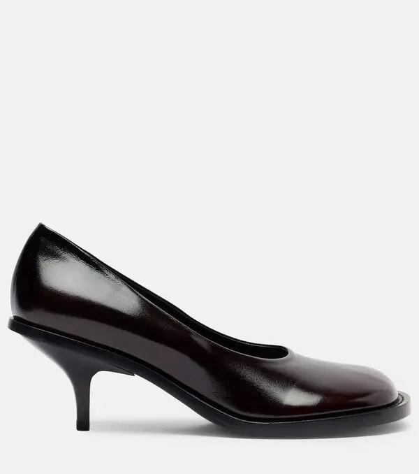 Dries Van Noten Leather Pumps - Red