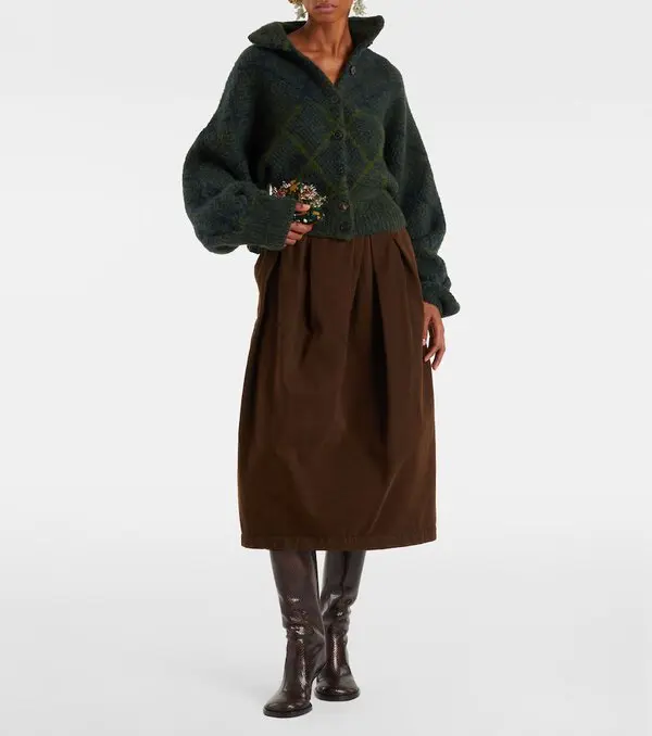 Dries Van Noten Snake-effect Leather Knee-high Boots