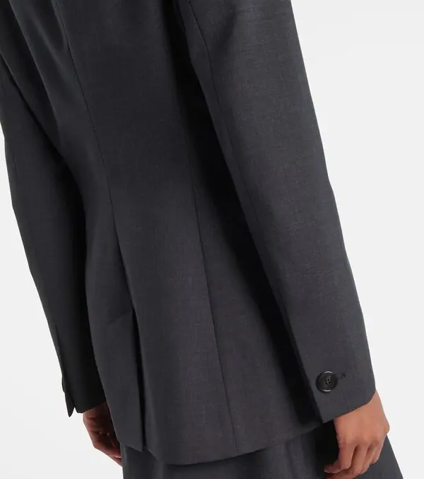 Gucci Double-breasted Wool Blazer - Grey