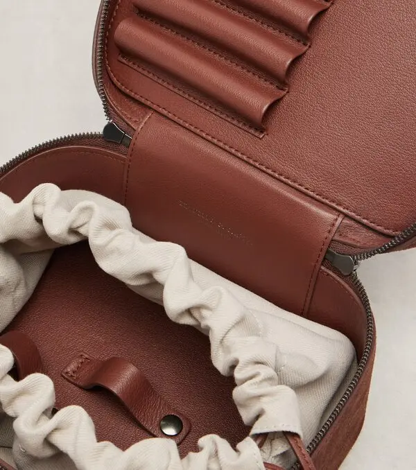 Brunello Cucinelli Mini Suede Vanity Bag