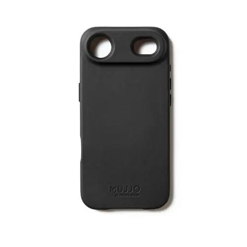 MUJJO Full Leather Case For Iphone Air - Black